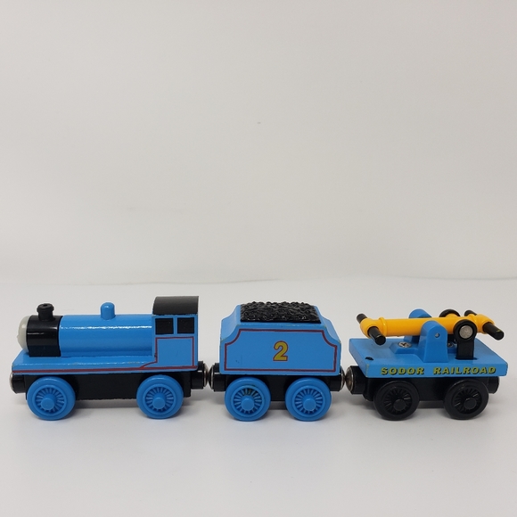 Toys | Thomas The Train Tank Engine Thomas Tender Sodor Railroad Wooden ...